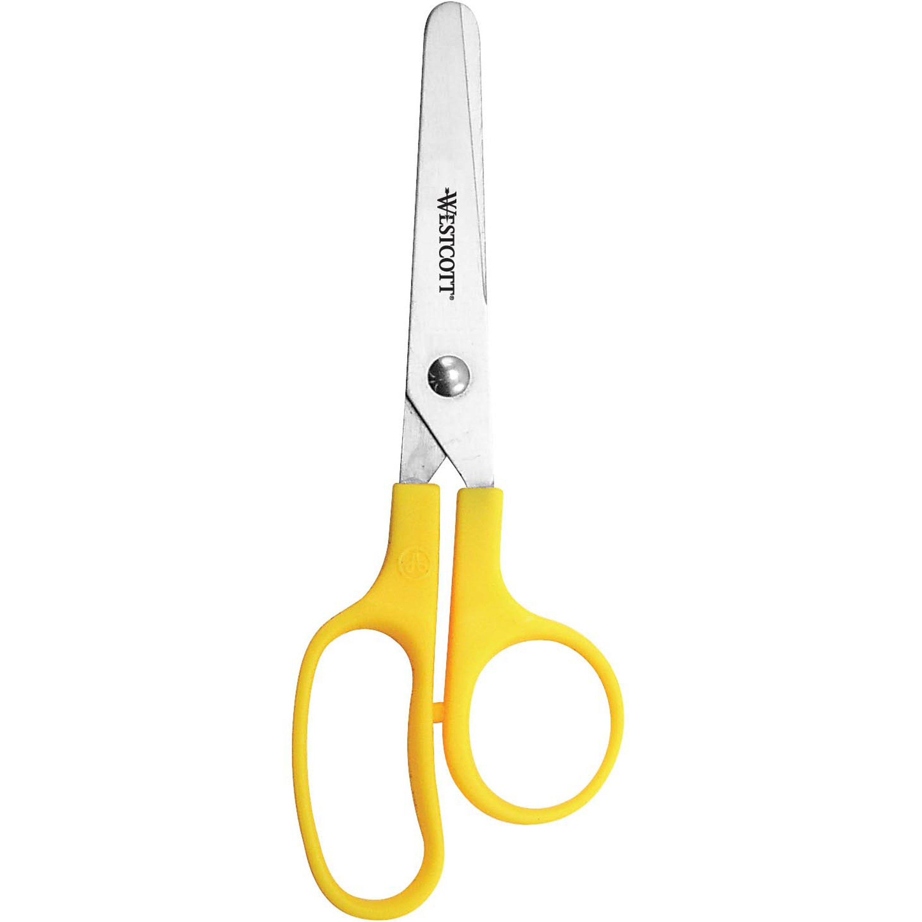Wescott Value Kids Scissors, Blunt, 5", Assorted Colors (42516 ...