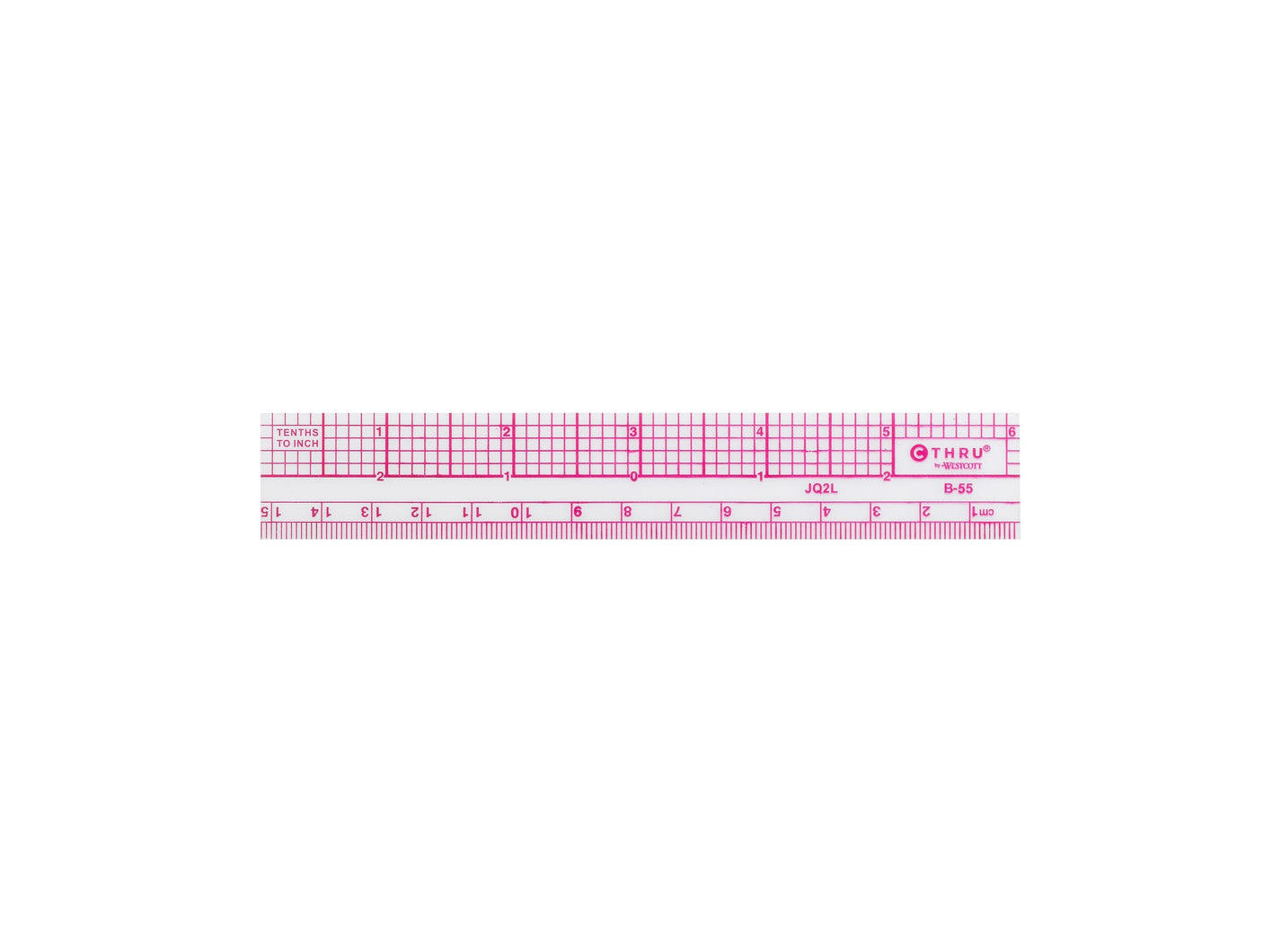 Westcott 10ths/Metric Beveled Ruler, 6-Inch/15cm (B-55) – westcottbrand