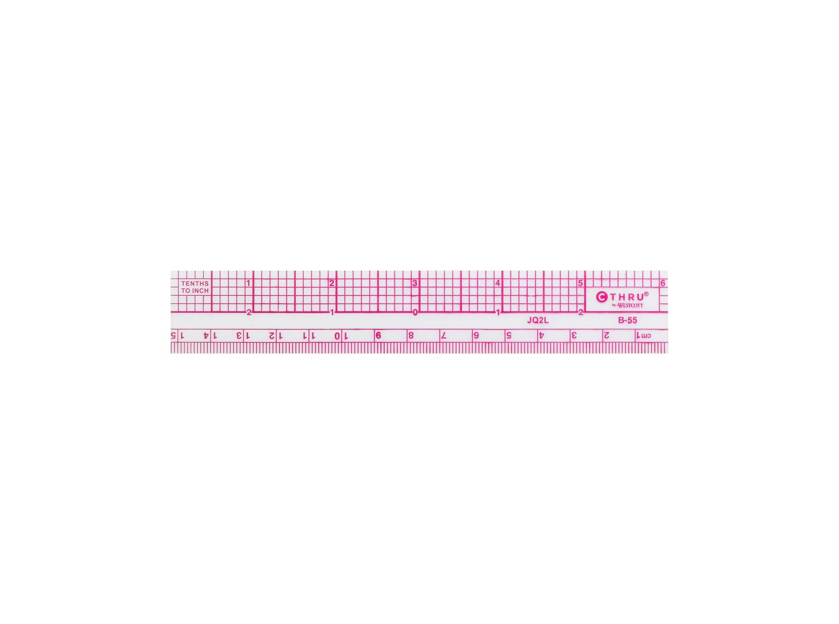 Westcott 10ths/Metric Beveled Ruler, 6-Inch/15cm (B-55) – westcottbrand