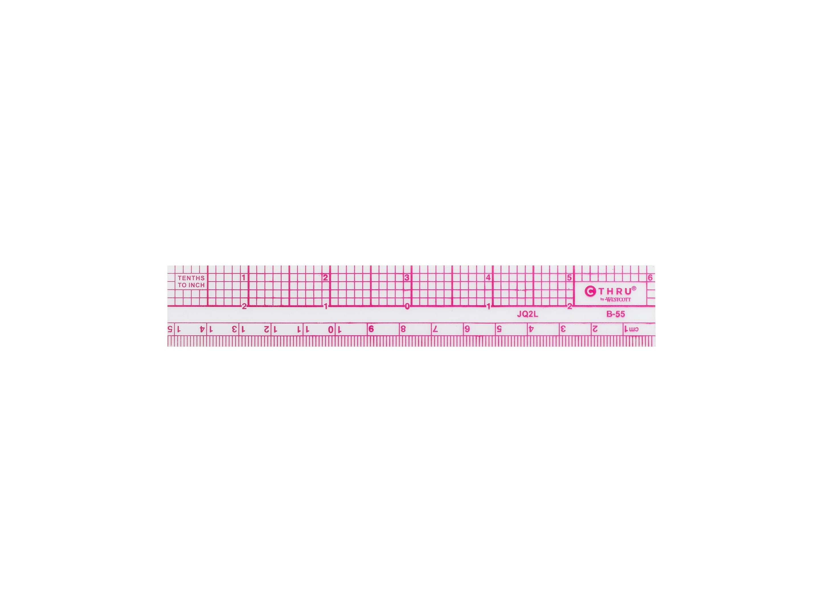 Westcott 10ths/Metric Beveled Ruler, 6-Inch/15cm (B-55) – westcottbrand