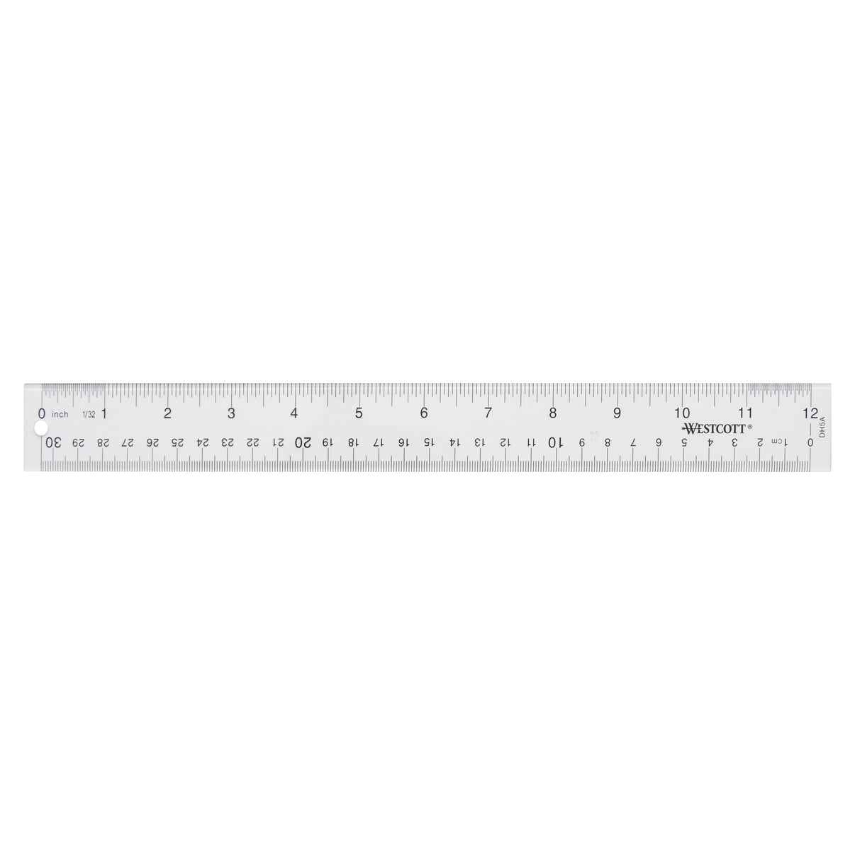 Westcott 12" Transparent Acrylic Ruler, Clear (10562) – westcottbrand