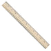 Westcott 12" Wood Ruler Measuring Metric and 1/16" Scale With Single M ...