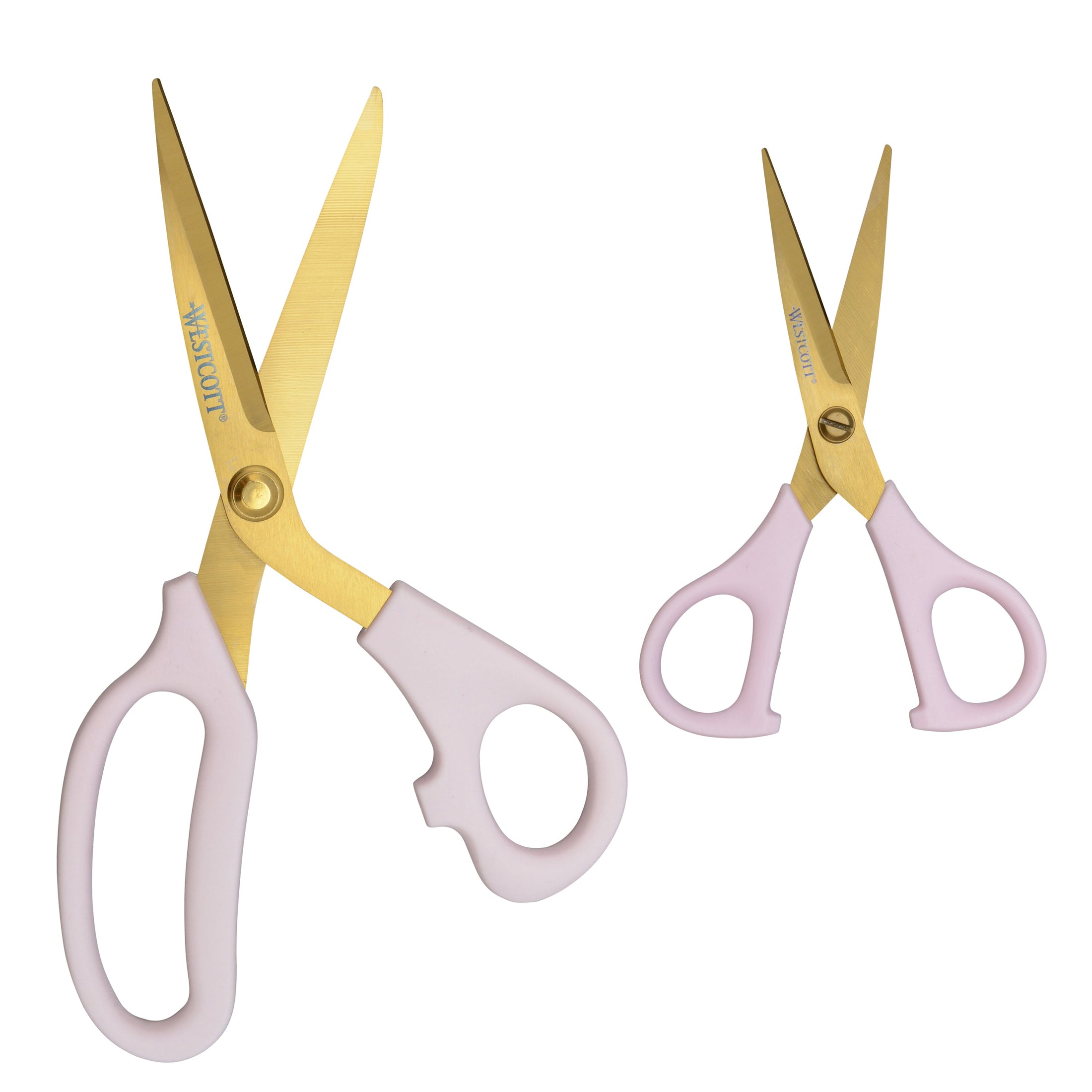 Westcott 2 Pack 8in/5in All Purpose Kitchen Shears and Snip, Pink with ...