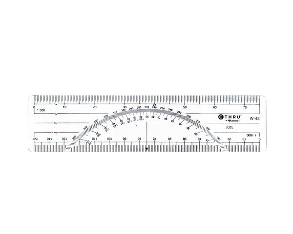 Westcott 6" Metric Protractor Ruler (W-43) – westcottbrand