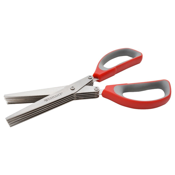 Westcott 8" All Purpose Shredder Scissor, Red (15471) – westcottbrand