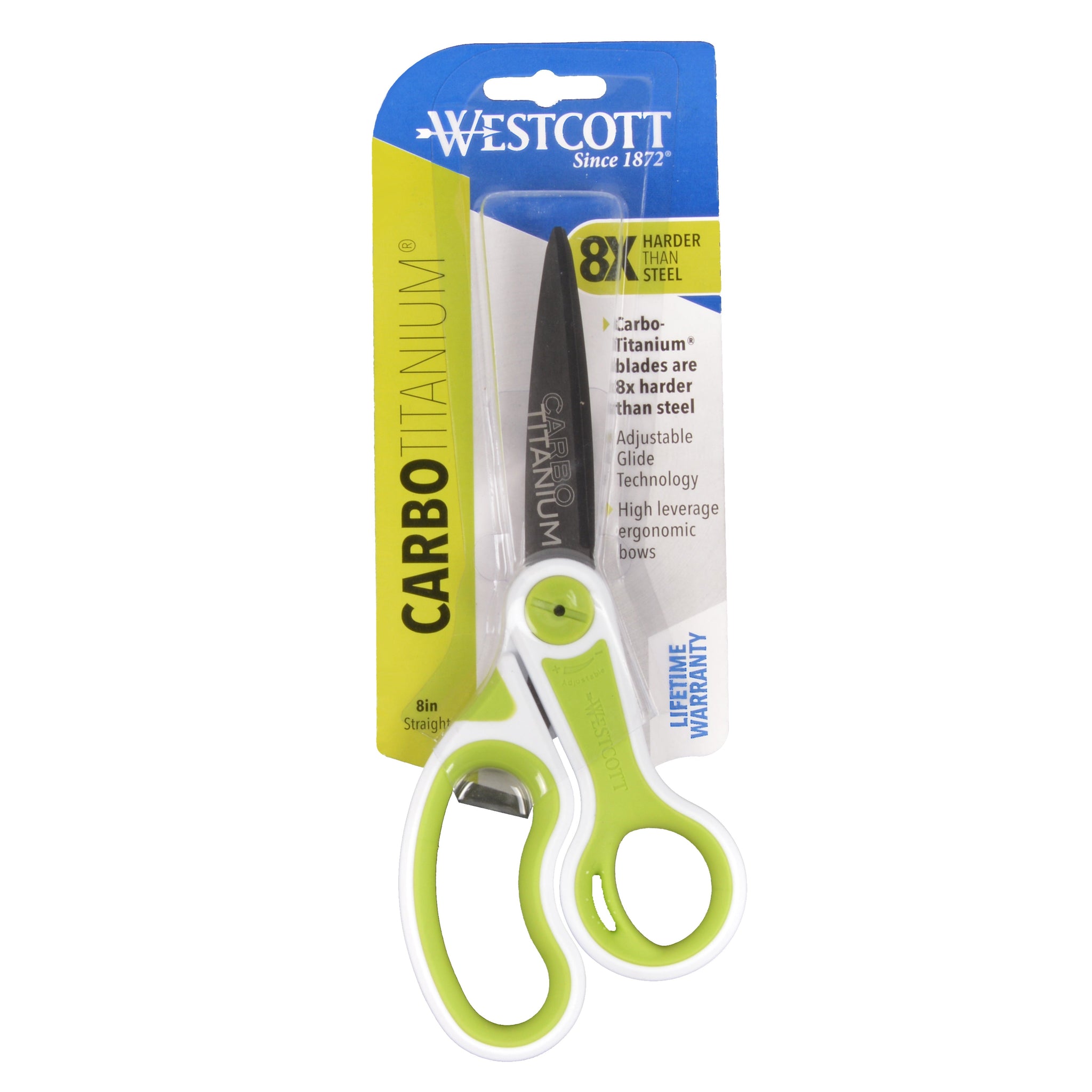 Westcott 8" Glide CarboTitanium Scissors, Straight (17443) – westcottbrand
