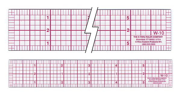 Westcott 8ths Graph Ruler, 1 x 6", Transparent (W-10) – westcottbrand