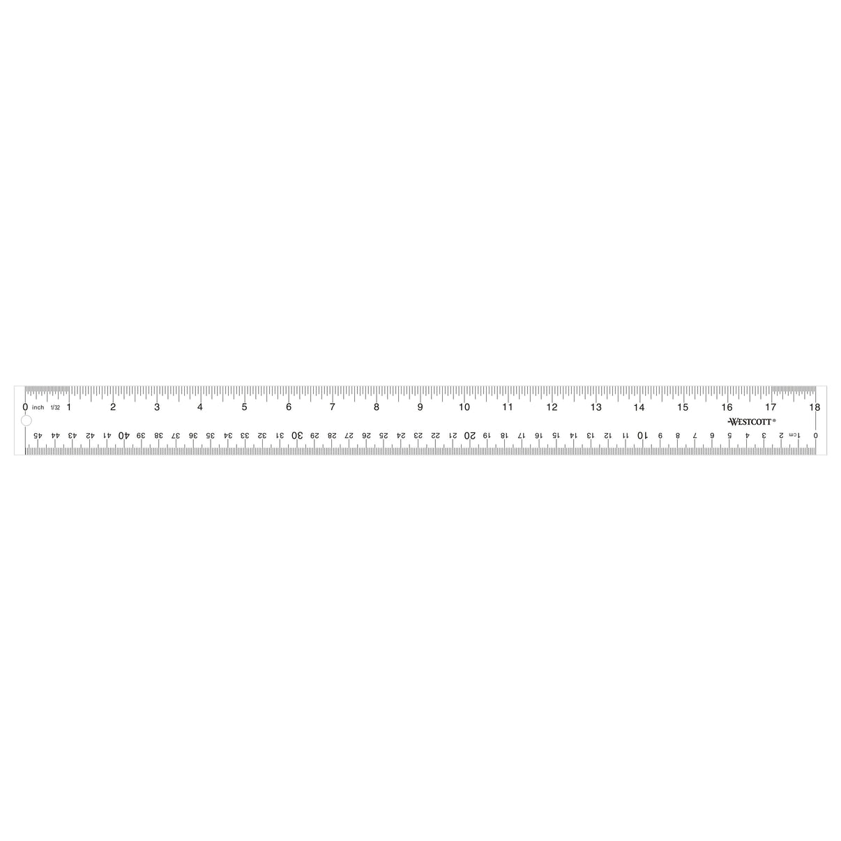 Westcott Acrylic Ruler, 18", Clear (10564) – westcottbrand