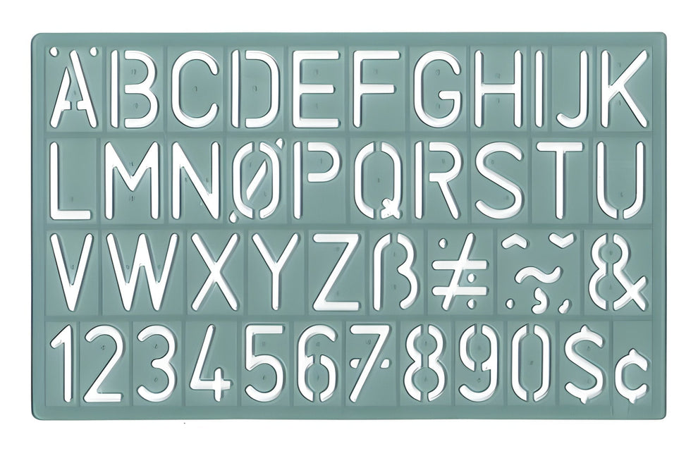 Westcott Alphabet and Number Lettering Guide (KT-30) – westcottbrand