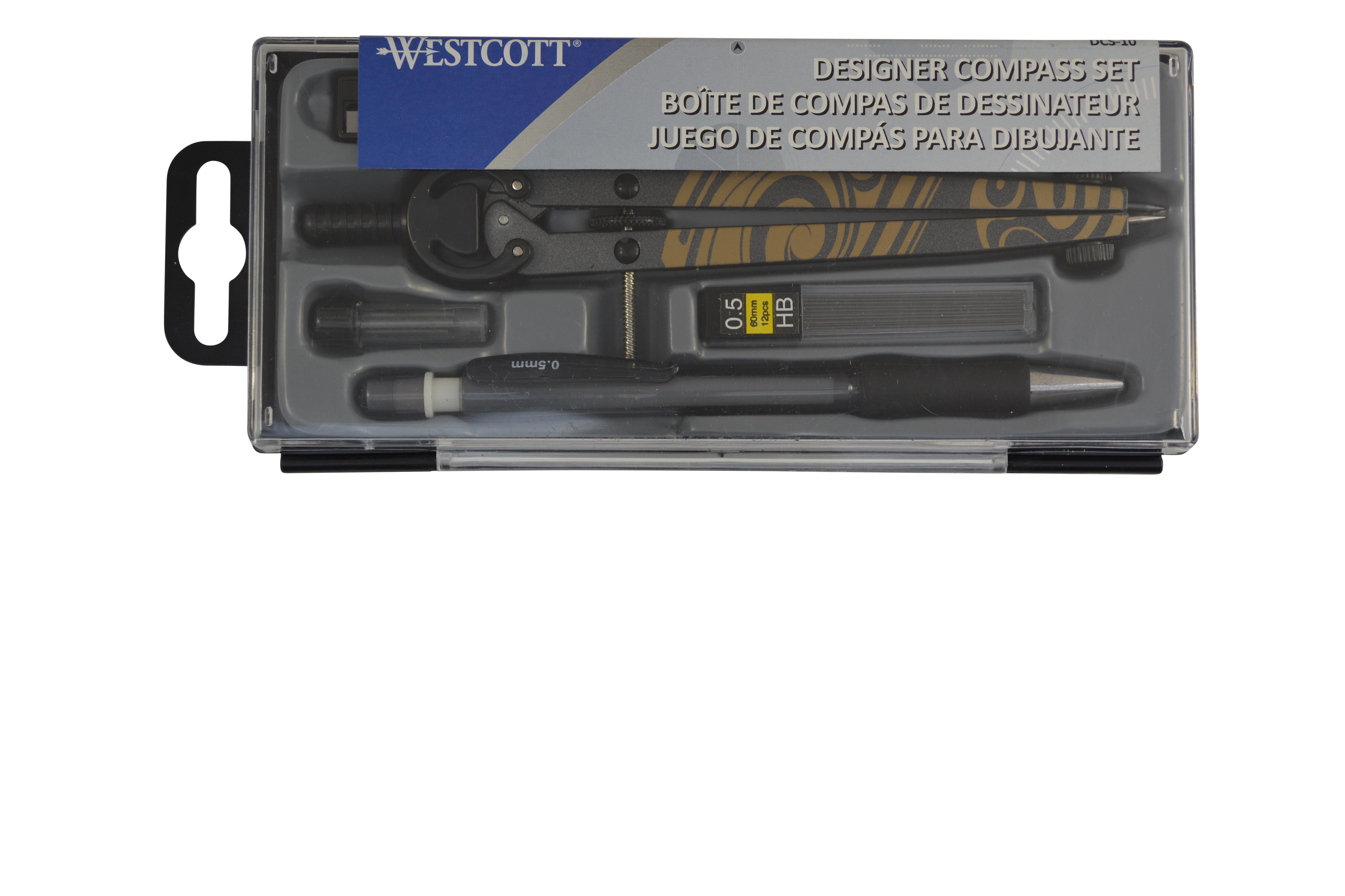 Westcott Designer Compass Set with Carrying Case (DCS-10) – westcottbrand