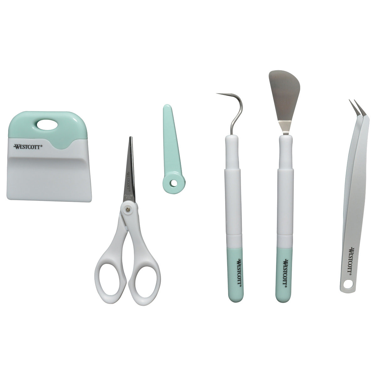 Westcott Die Cutting Craft Tool Set, Stainless Steel, White/Blue, 6-Pi ...