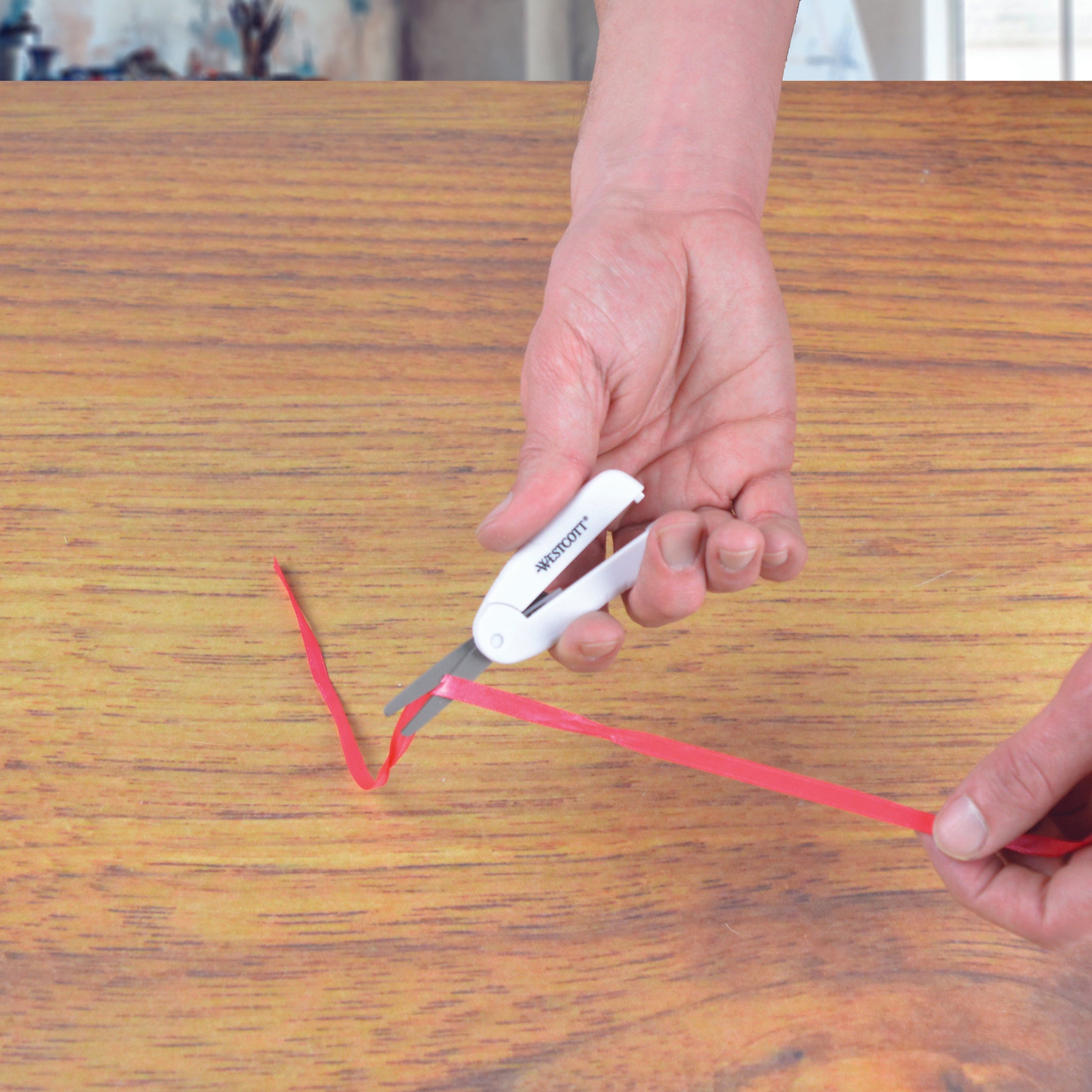 Westcott Folding Scissors, TSA Compliant and Portable, Titanium Blades ...