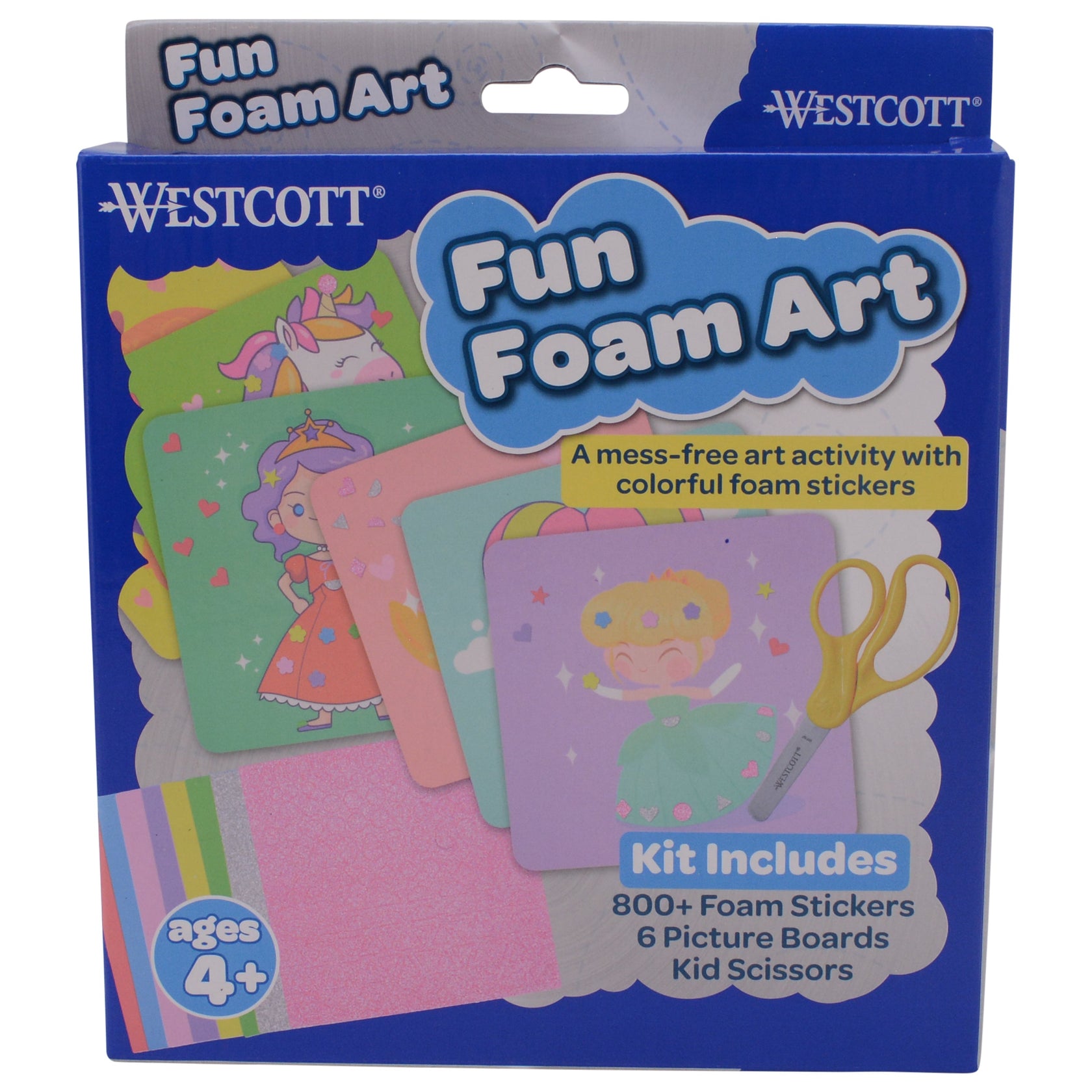 Westcott Fun Foam Art Kit for Kids with Over 800 Stickers (00983-PAREN ...