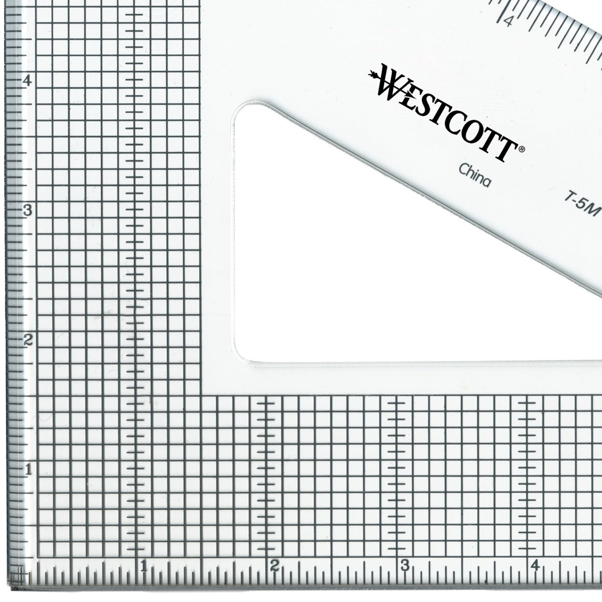 Westcott Grid Triangle, 12", 30/60 Degree, Transparent (T-5M ...