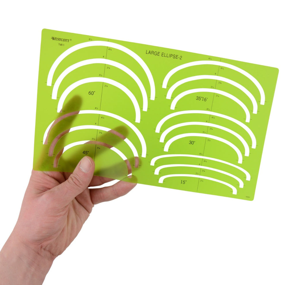 Westcott Large Ellipse Template #2 (T-811) – westcottbrand