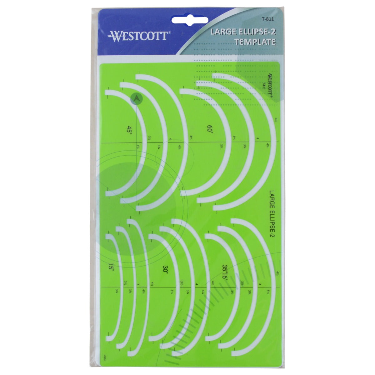 Westcott Large Ellipse Template #2 (T-811) – westcottbrand