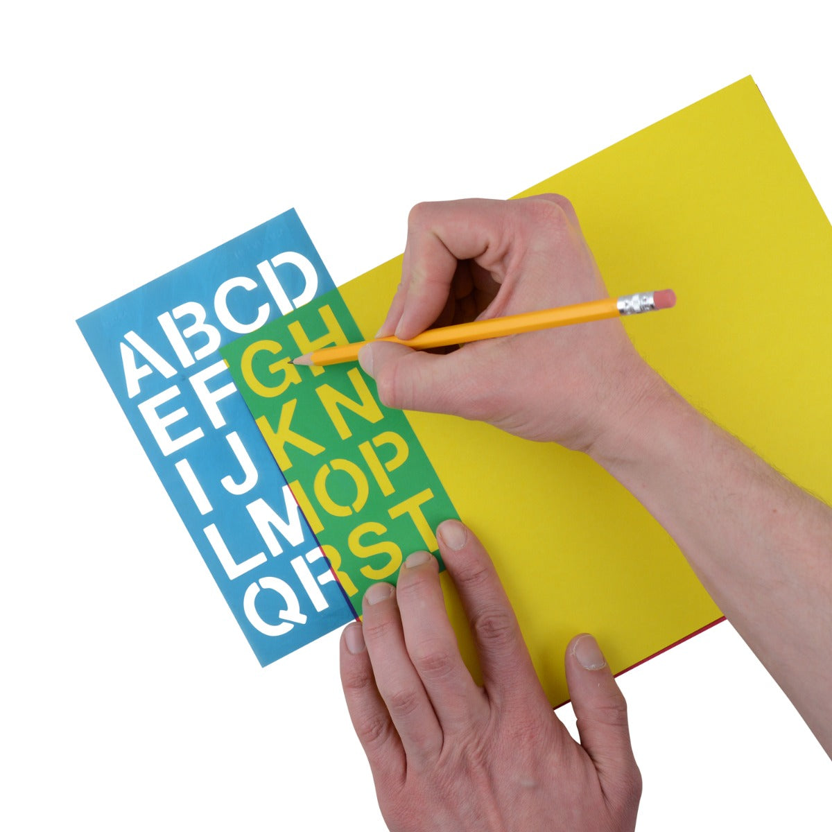 Westcott LetterCraft 3/4" and 1" Stencil, Helvetica Font (15844 ...