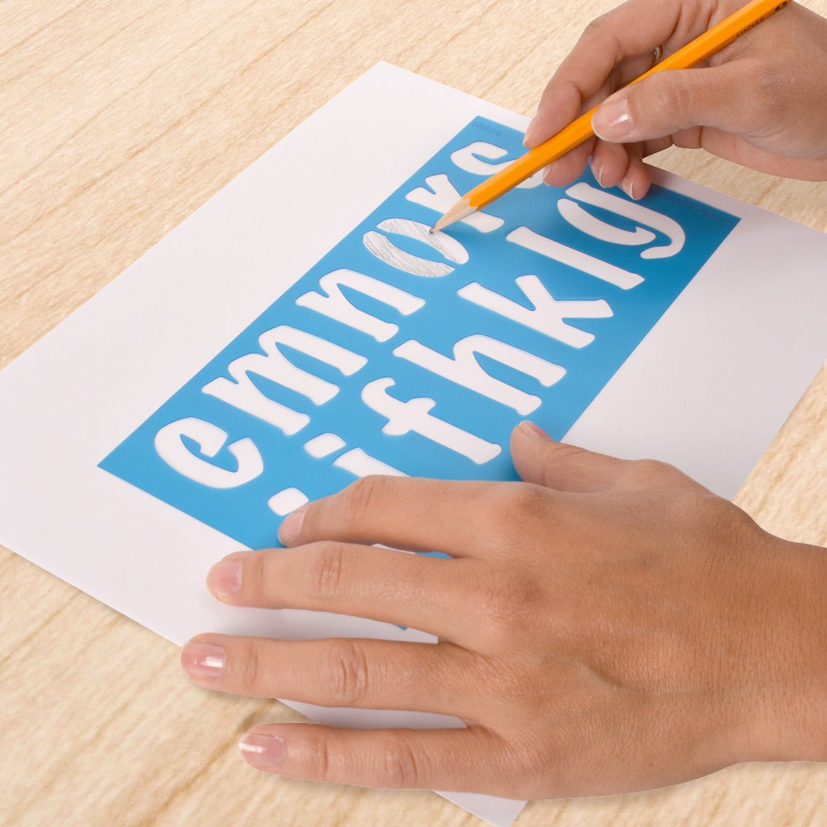 Westcott LetterCraft, Stencils 2" Letters and Numbers, Brush Font (158 ...