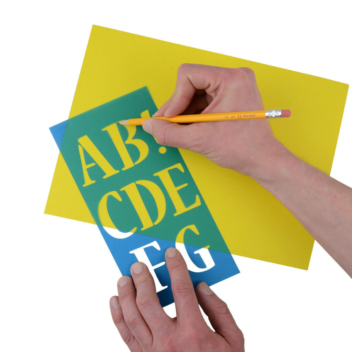 Westcott LetterCraft Stencils 2" Letters and Numbers, Nueva Font (1583 ...