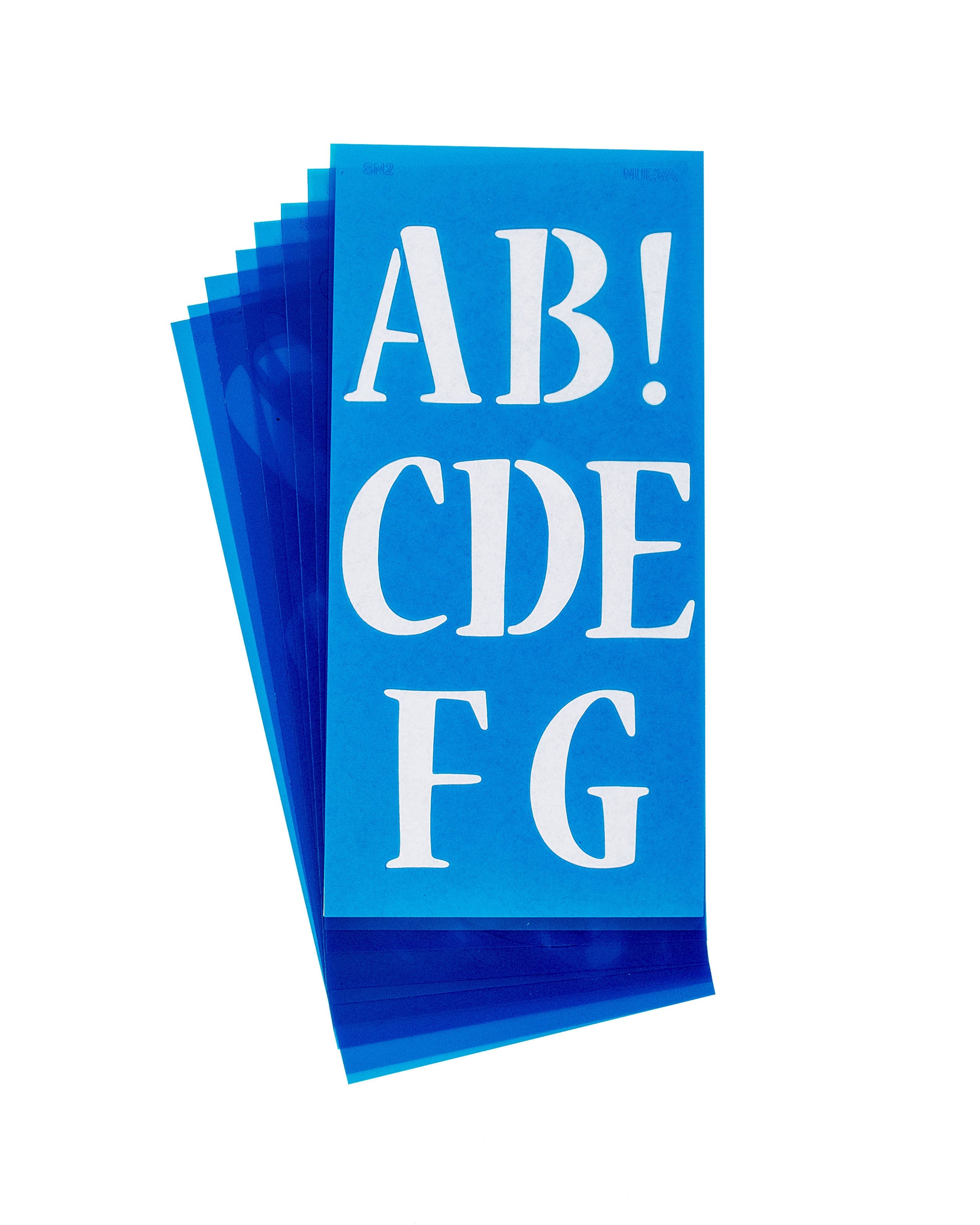 Westcott LetterCraft Stencils 2" Letters and Numbers, Nueva Font (1583 ...