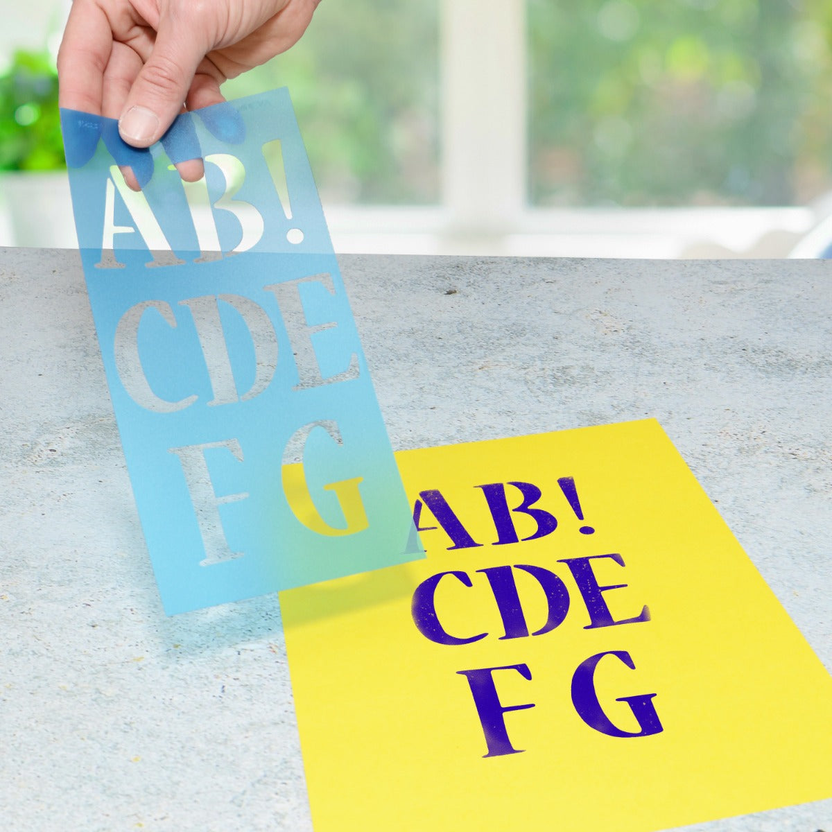 Westcott LetterCraft Stencils 2" Letters and Numbers, Nueva Font (1583 ...