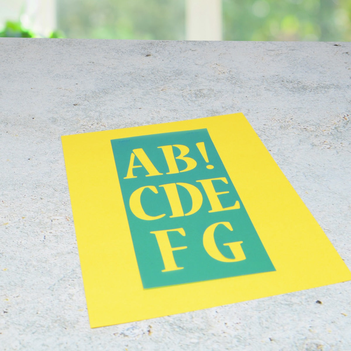 Westcott LetterCraft Stencils 2" Letters and Numbers, Nueva Font (1583 ...