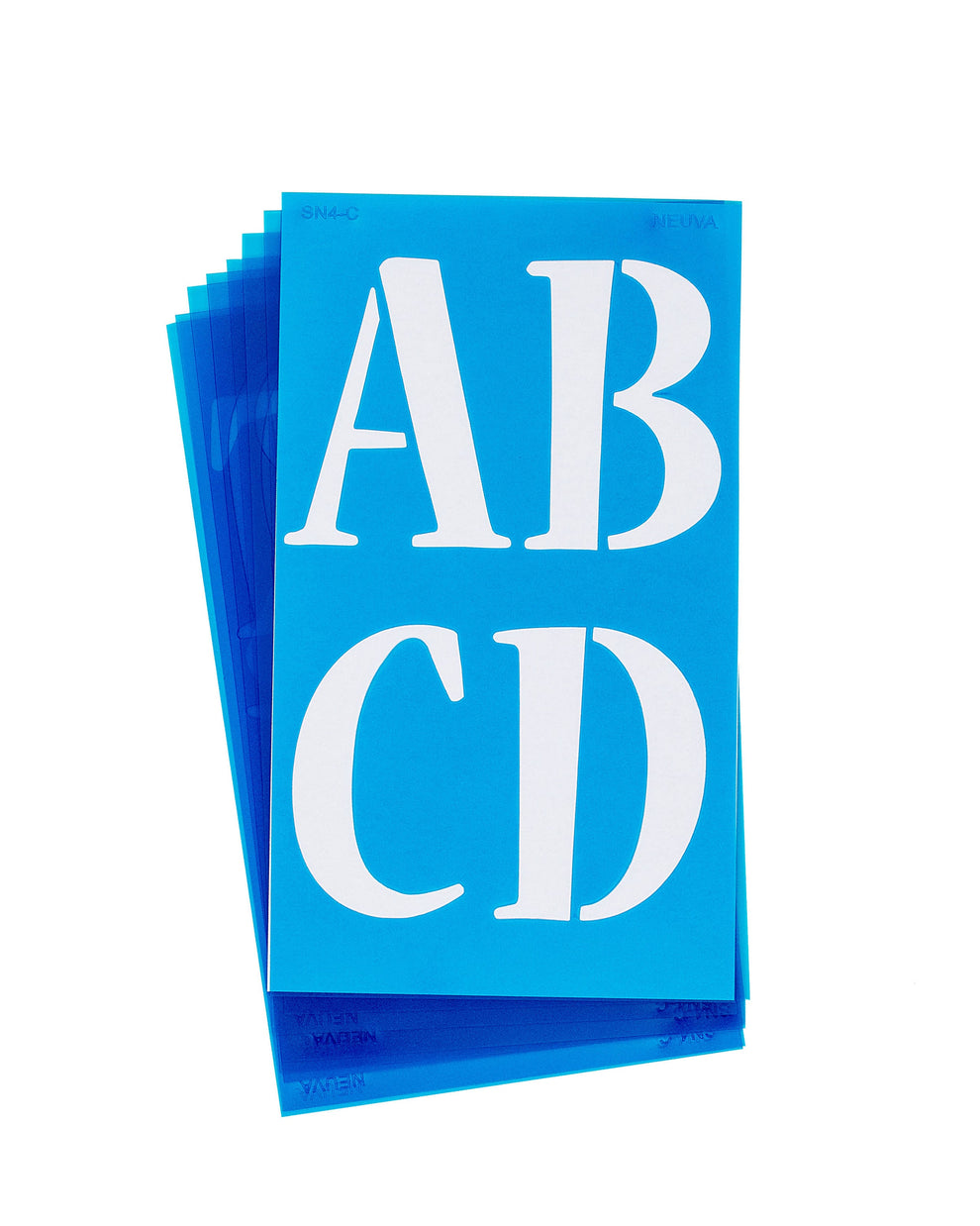 Westcott LetterCraft Stencils 4" Letters and Numbers, Nueva Font (1583 ...