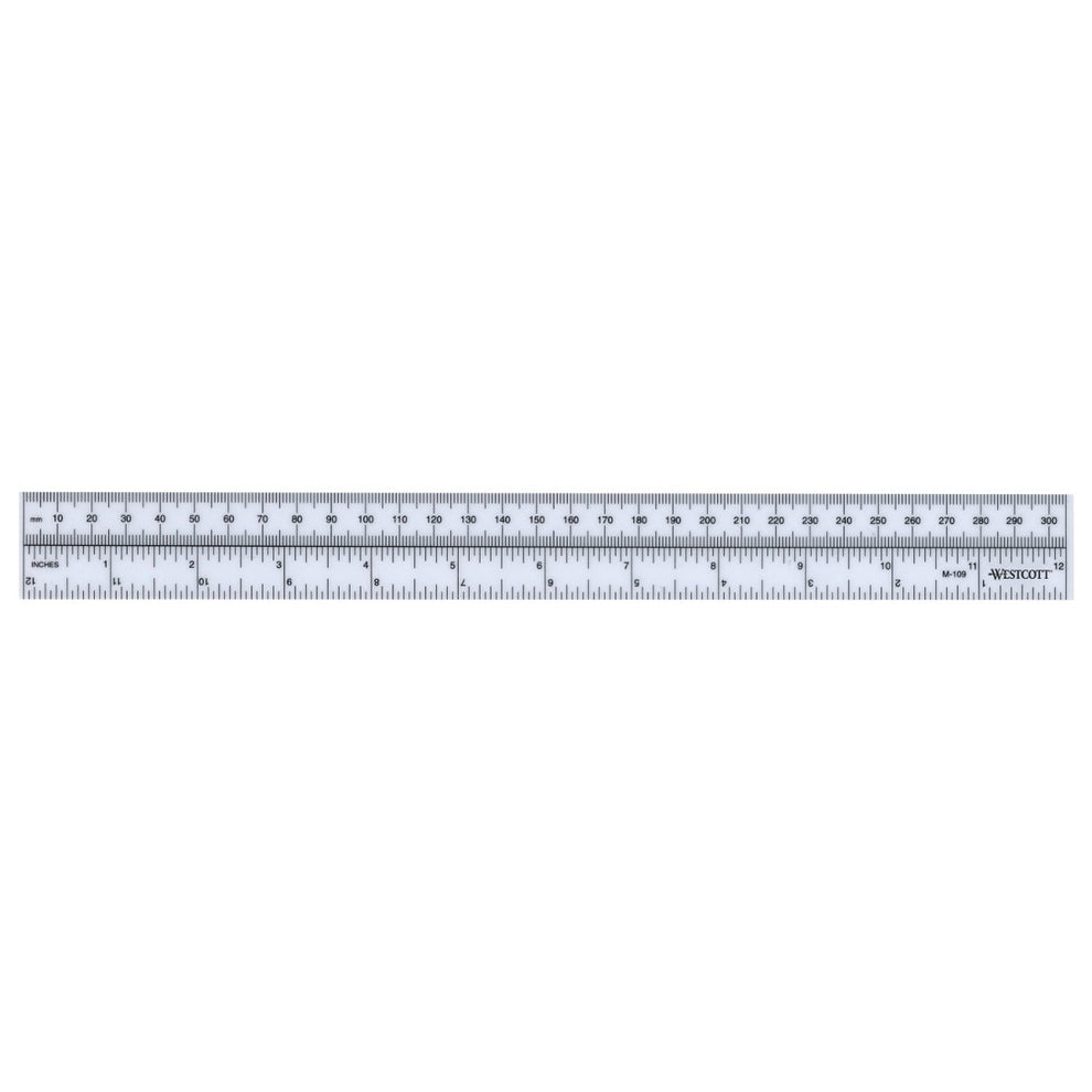 Westcott Metric/Inch Ruler, 30cm, 12", Opaque (M-109) – westcottbrand
