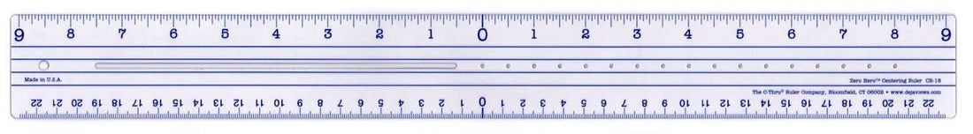Westcott Plastic Zero Centering 18-Inch Ruler (CR-18) – westcottbrand