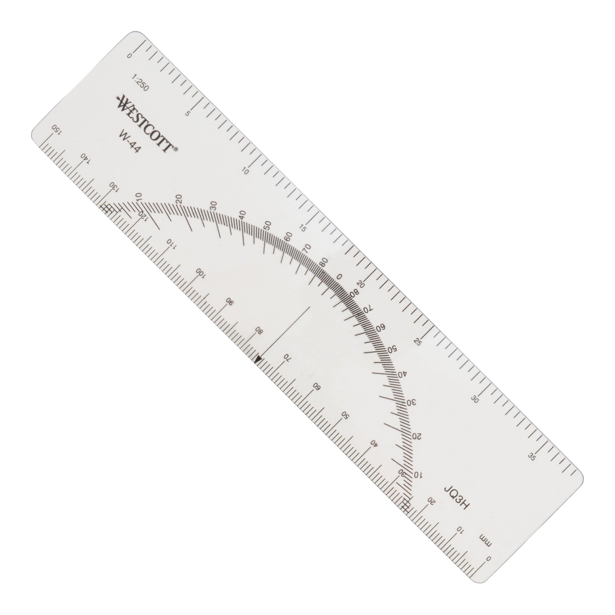 Westcott Protractor Ruler, 6", Transparent (W-44) – westcottbrand