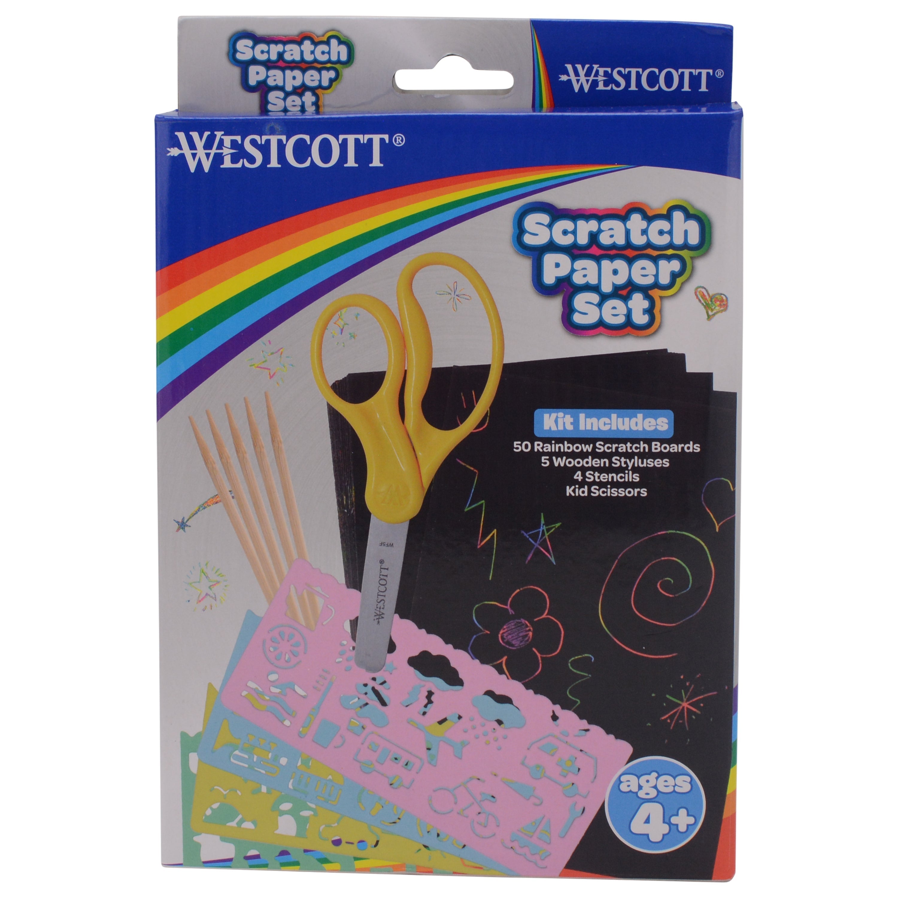 Westcott Scratch Paper Set for Kids, 60 Pieces (00984-PARENT ...
