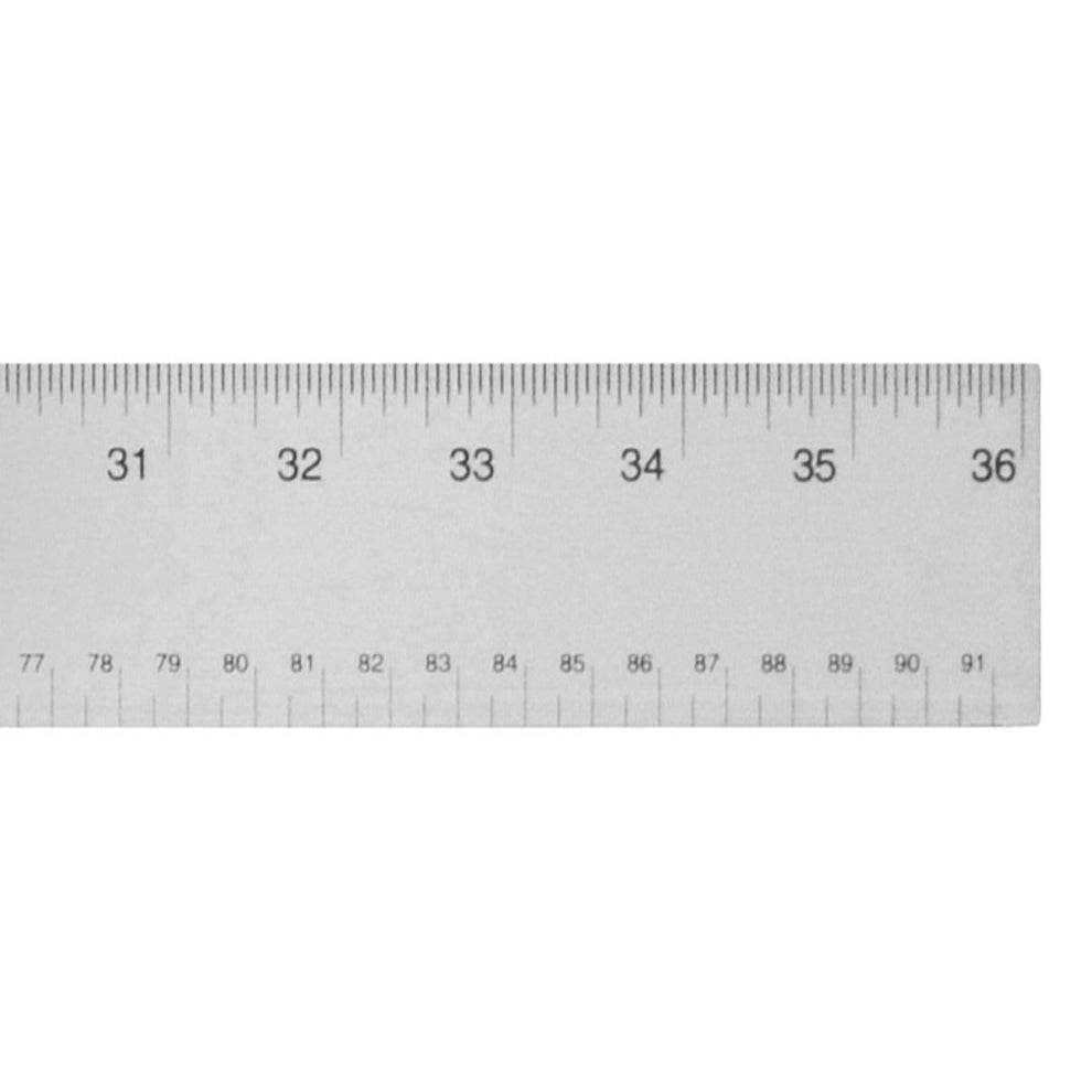 Westcott Stainless Steel Cork Backed Ruler, 36", Inch/Metric (MR-36 ...